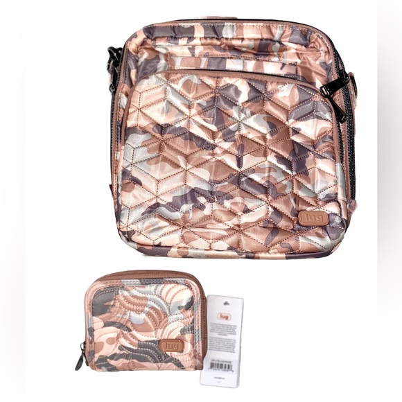 lug | Bags | Lug Ranger 2 Crossbody Splits Wallet Camo Rose | Poshmark